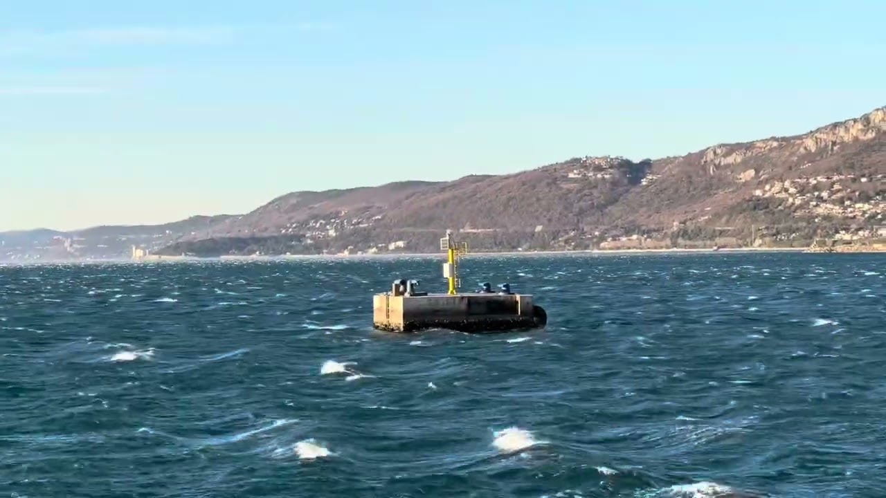 Bora Winds Batter Trieste, Toppling Lamp Post and Disrupting Ferry ...